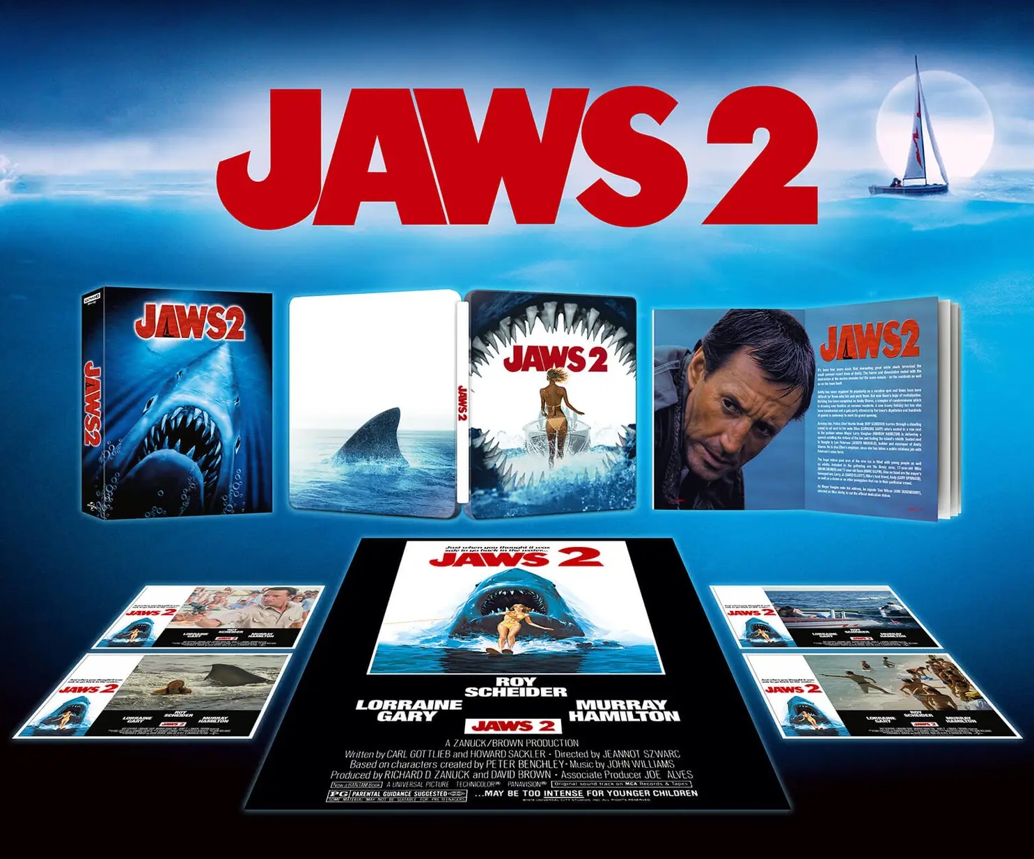 Soggy sequel "Jaws 2" is getting a 4K Collectors Edition Steelbook release in July - Steelbook ...