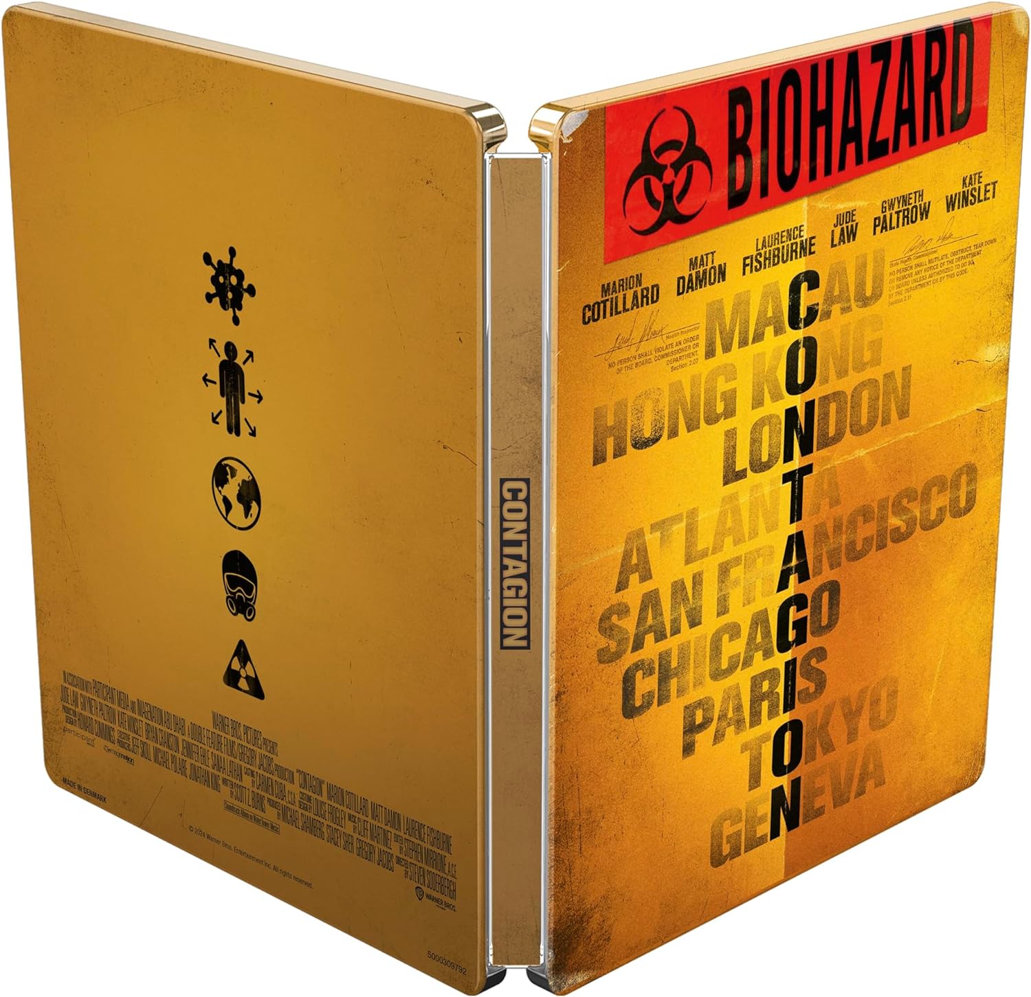 The fantastic pandemic drama "Contagion" is getting a UK 4K Steelbook ...